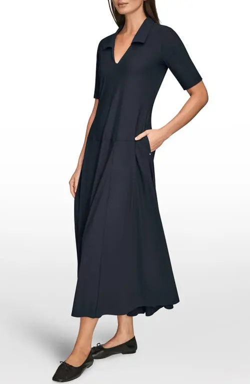 Donna Karan New York A-line Polo Dress - Black