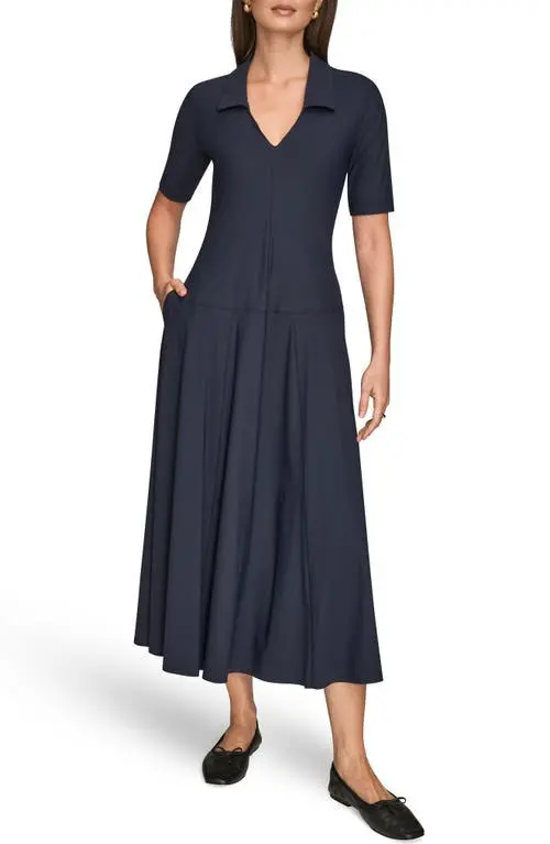 Donna Karan New York A-line Polo Dress - Nightfall