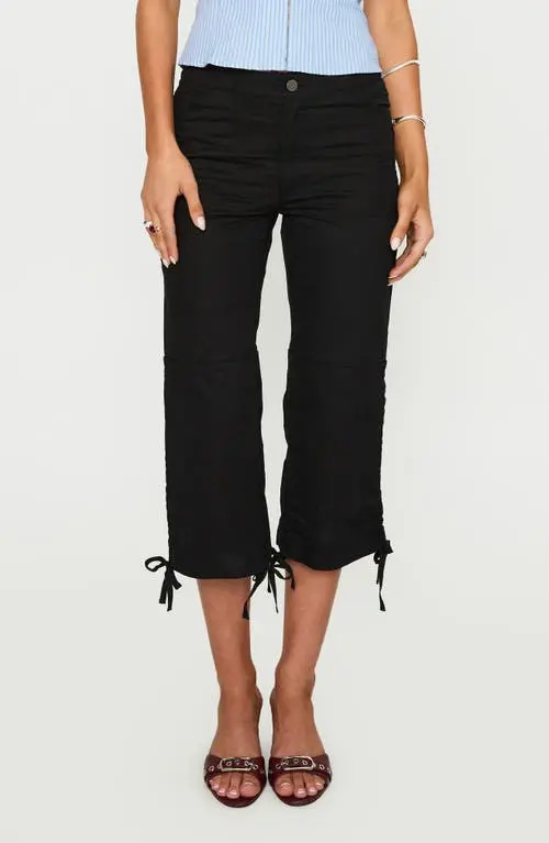 Princess Polly Drawstring Cuff Capri Pants