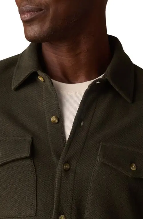 THE NORMAL BRAND Looped Terry Button-up Shirt