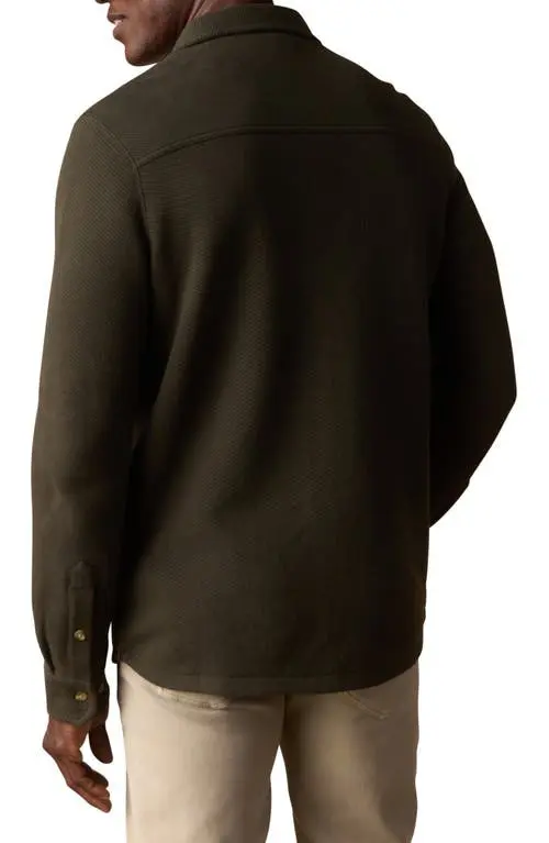 THE NORMAL BRAND Looped Terry Button-up Shirt