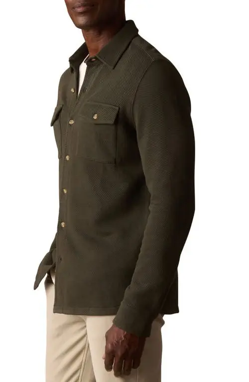 THE NORMAL BRAND Looped Terry Button-up Shirt