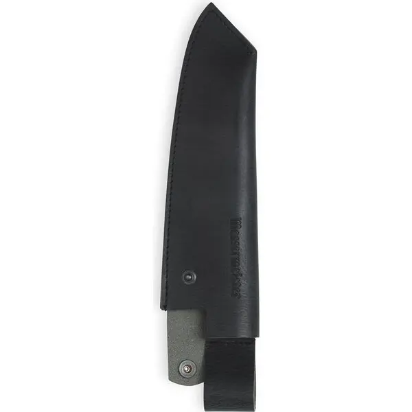 MESSERMEISTER Chef 8 Inch Camp Knife Leather Sheath Black - Overland