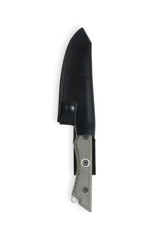 MESSERMEISTER Chef 4.5 Inch Utility Leather Sheath Black