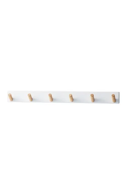 YAMAZAKI Wall Mounted Coat Rack - White