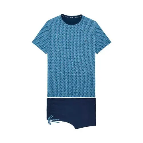 HOM Martinez Short Pajama Set - Blue Print