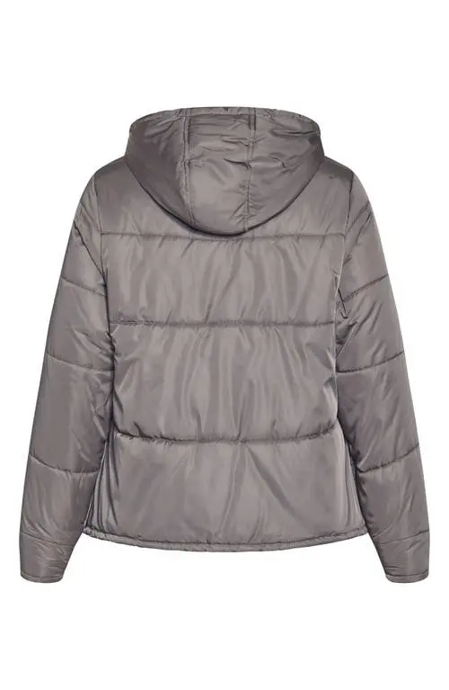 City Chic Kate Hooded Puffer Jacket