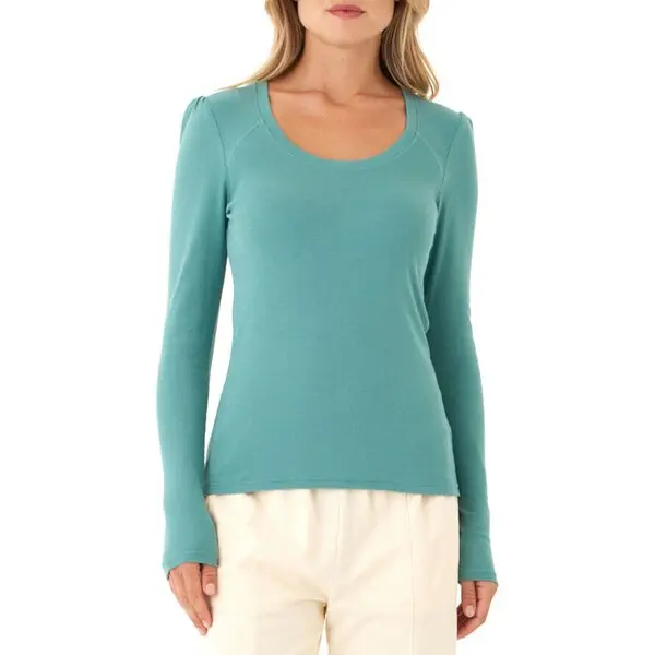 THREADS 4 THOUGHT Nimia Feather Rib Top - Spearmint