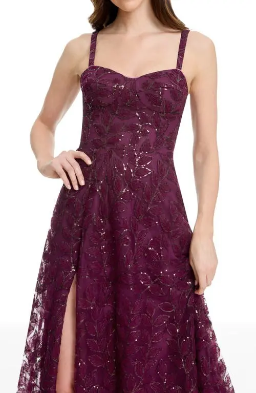 Dress The Population Piper Sequin Embroidered Gown