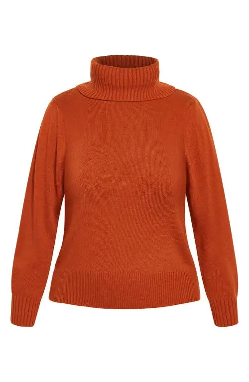 City Chic Softly Sweet Turtleneck Sweater