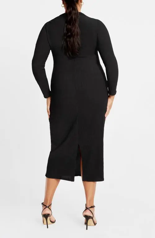 City Chic Kora Long Sleeve Dress