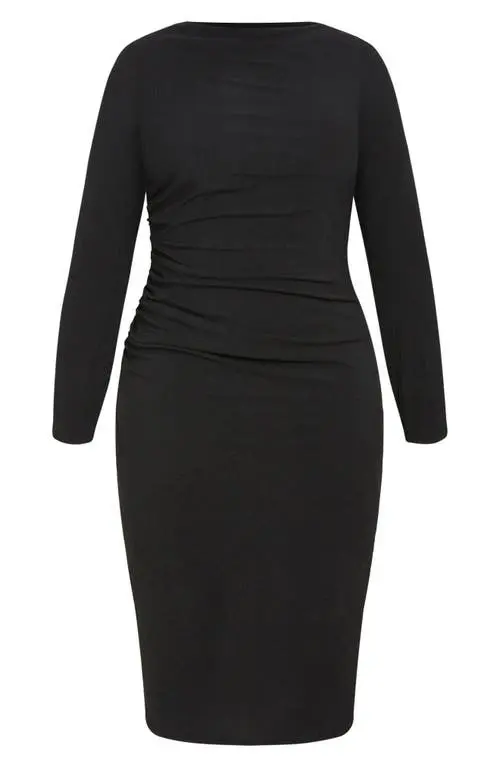 City Chic Kora Long Sleeve Dress