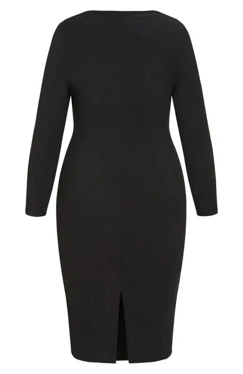 City Chic Kora Long Sleeve Dress