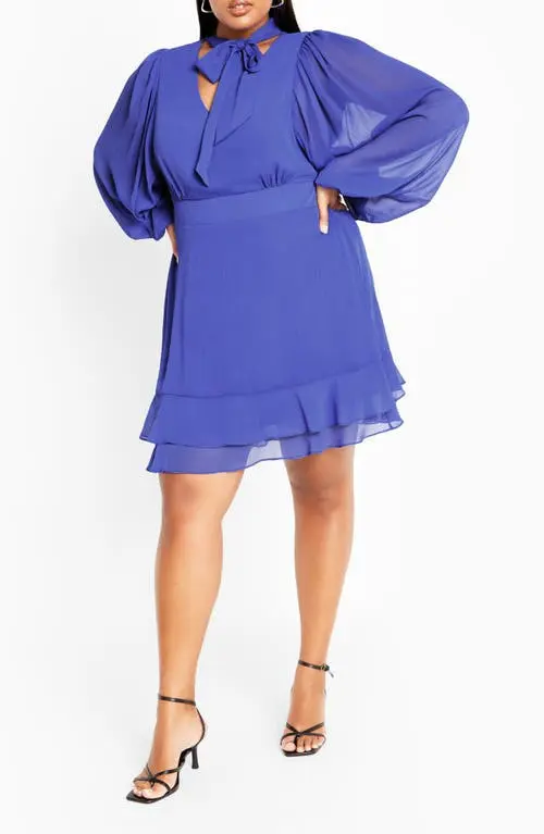 City Chic Kendall Long Sleeve Dress
