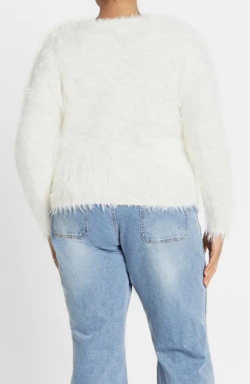 City Chic Elisa Textured Sweater