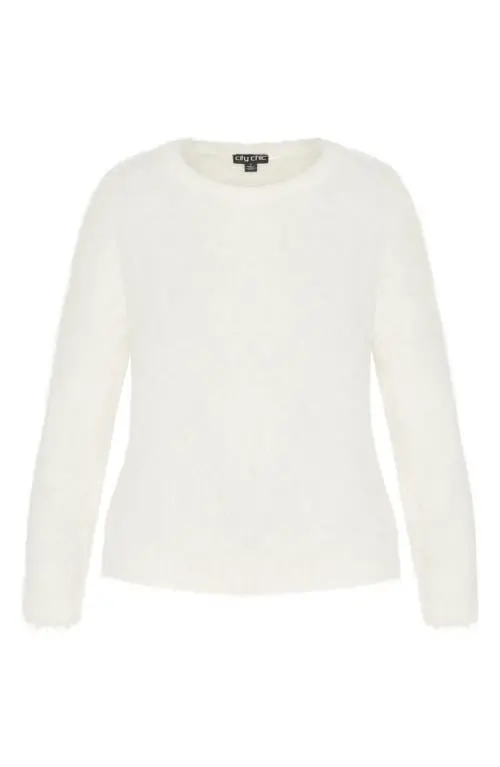 City Chic Elisa Textured Sweater
