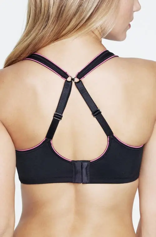 DOMINIQUE INTIMATES Zoe Pro Max High Impact Convertible Racerback T-strap Bra - Black