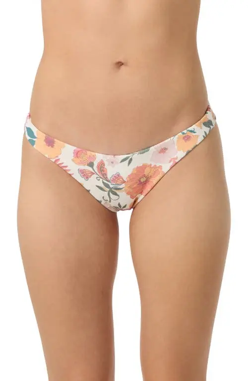 O'Neill Camellia Floral Bikini Bottoms - Vanilla