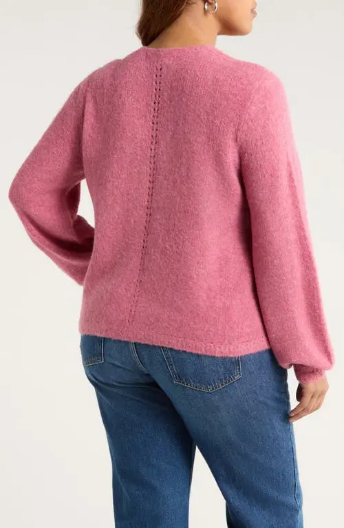 Treasure & Bond Pointelle V-neck Sweater