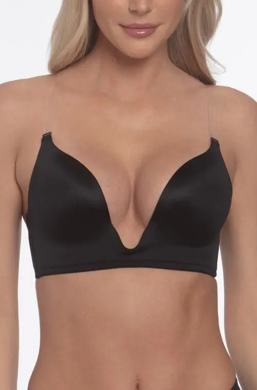 DOMINIQUE INTIMATES Uma U Plunge Convertible Bra With Multiple Strap Options - Black