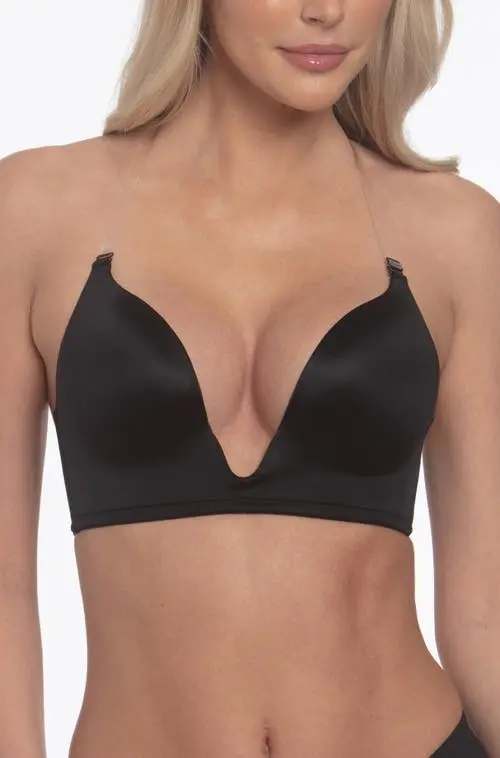 DOMINIQUE INTIMATES Uma U Plunge Convertible Bra With Multiple Strap Options - Black
