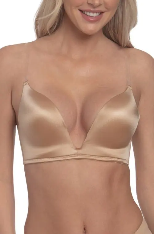DOMINIQUE INTIMATES Uma U Plunge Convertible Bra With Multiple Strap Options - Mocha