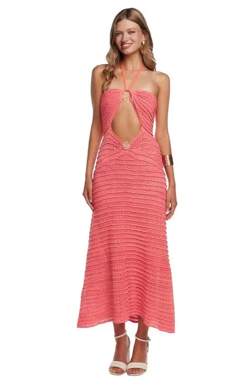 CAPITTANA Zully Sunset Crochet Cover-up Dress - Gradient