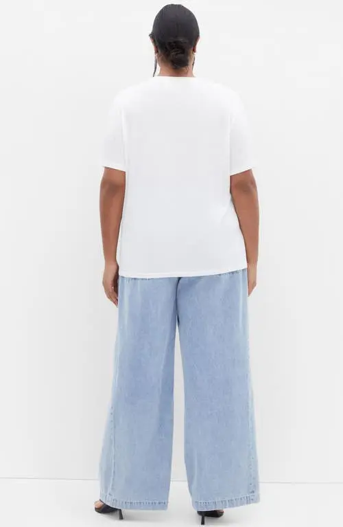 City Chic Embellished Boxy T-shirt