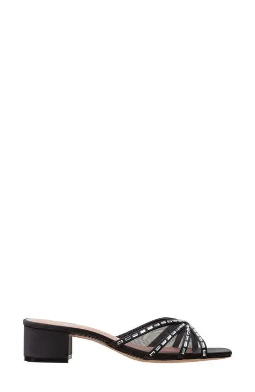 Linea Paolo Ivona Embellished Slide Sandal - Black
