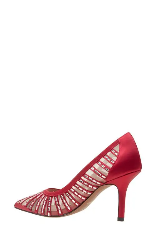 Linea Paolo Paola Pointed Toe Pump - Ruby Red