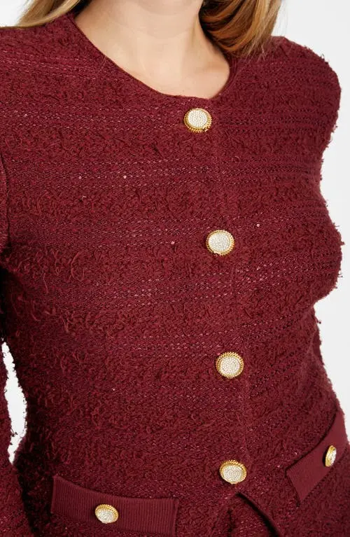 MARCIANO Clara Texture Cardigan