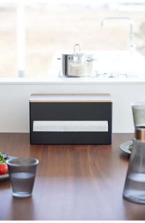 YAMAZAKI Paper Towel Dispenser - Walnut