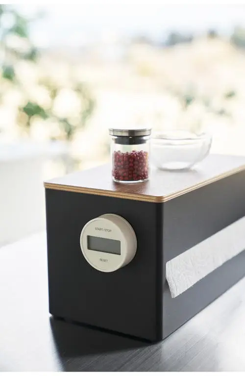 YAMAZAKI Paper Towel Dispenser - Walnut