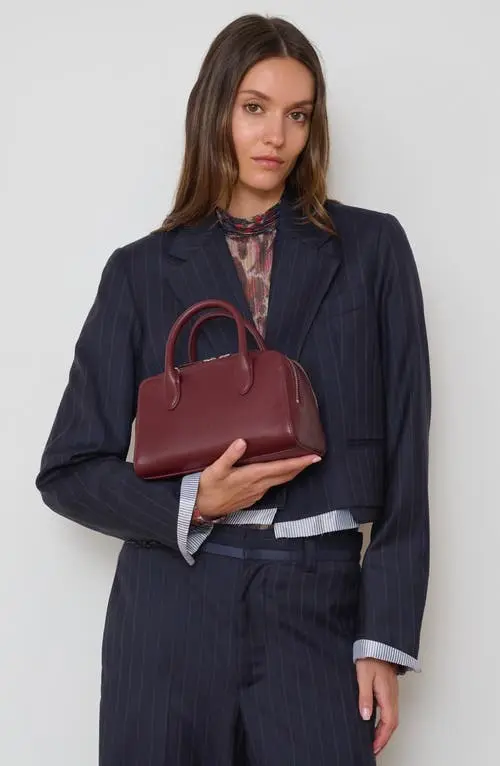 WE-AR4 The Ivy 22 Leather Satchel - Oxblood