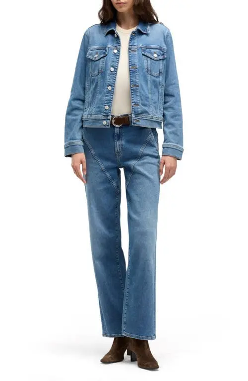 7 For All Mankind Stovepipe Straight-leg Jeans - Oceanstone