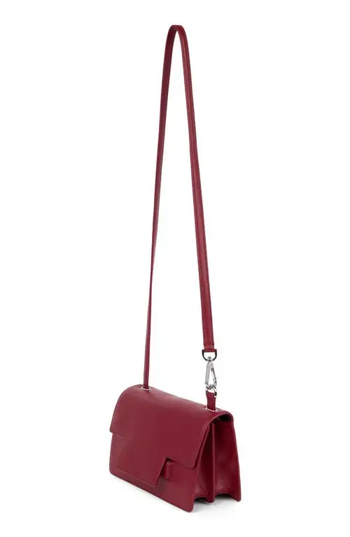 WE-AR4 The Accordion Leather Shoulder Bag - Maroon