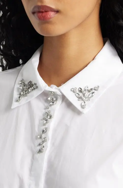 Mango Crystal Button-up Shirt