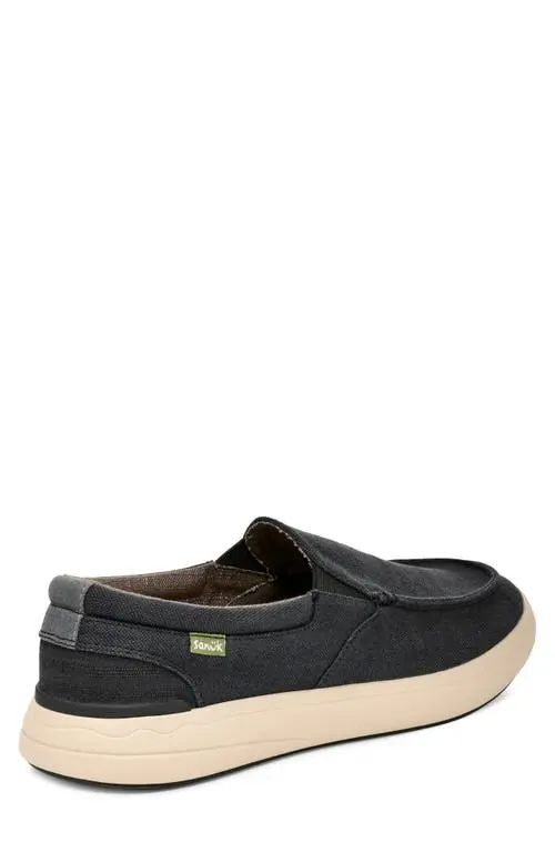 Sanuk Happy Hour Lite Resort Slip-on Sneaker - Black