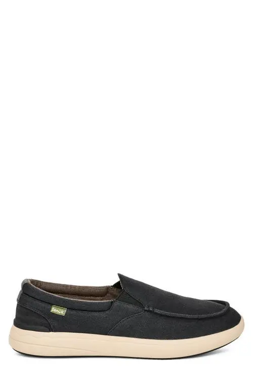 Sanuk Happy Hour Lite Resort Slip-on Sneaker - Black