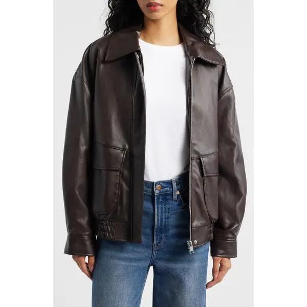 Mango Marti Faux Leather Jacket