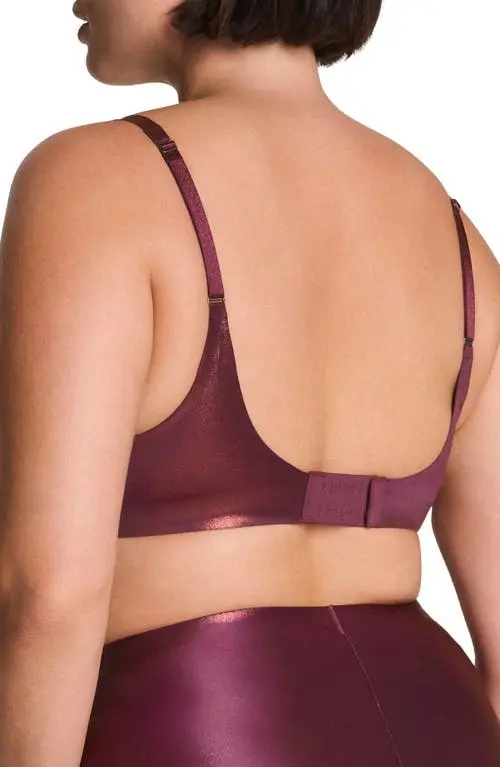 Spanx Spanxshape™ Luxeshine Bralette - Plum Berry Foil