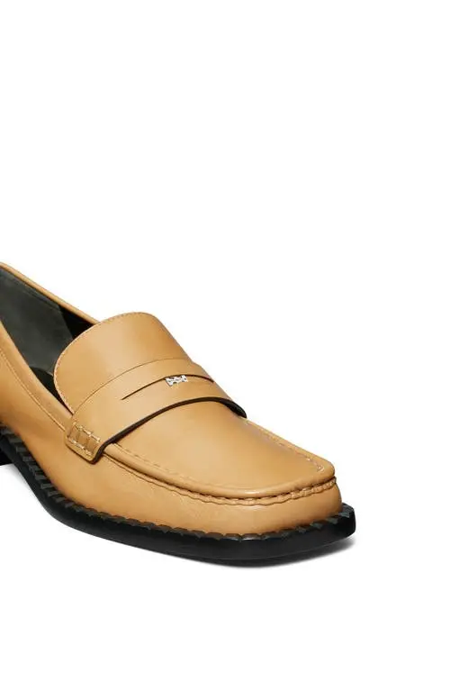 Tory Burch Square Toe Loafer - Honeycomb Tan