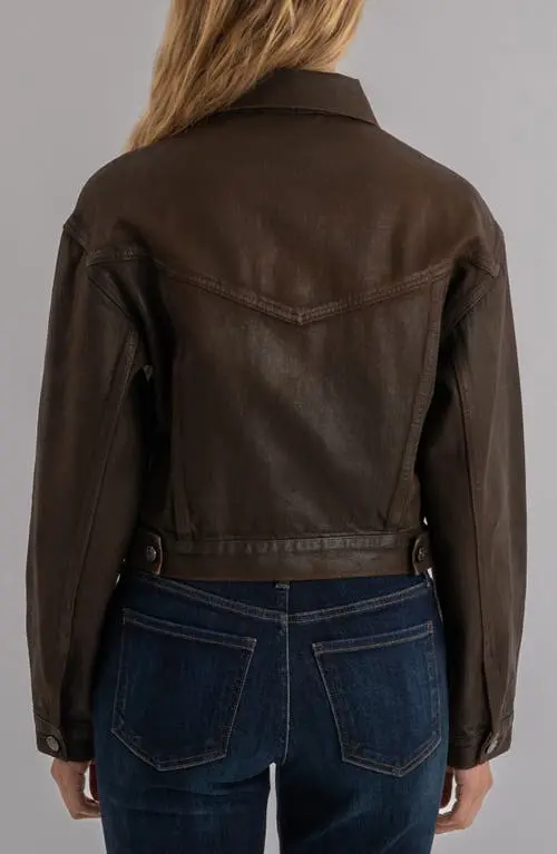 Kut From The Kloth Emrie Coated Nonstretch Denim Jacket