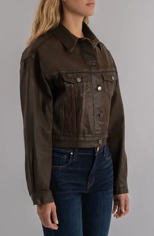 Kut From The Kloth Emrie Coated Nonstretch Denim Jacket