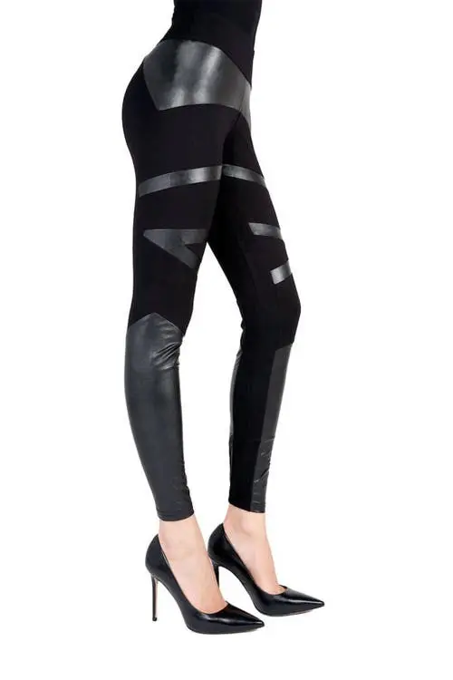 MEMOI Moto Shaping Leggings - Black