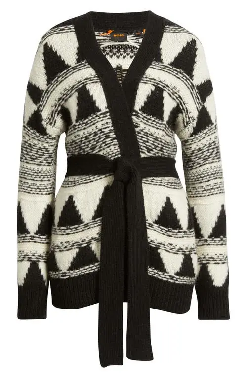BOSS Fregolano Tie-front Longline Cardigan