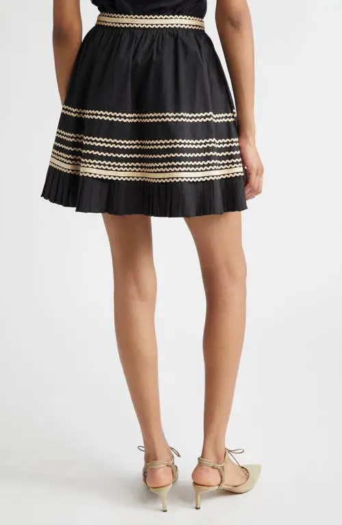 Ulla Johnson Adaleigh Ric Rac Skirt - Noir