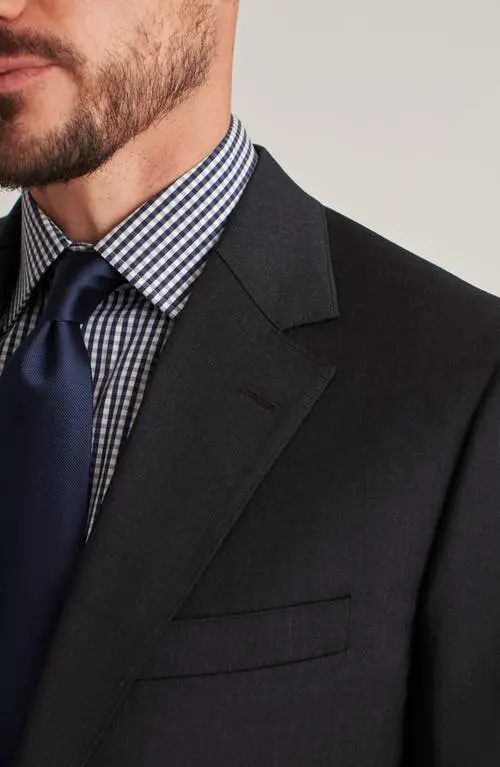 Bonobos Jetsetter Slim Fit Grey Stretch Wool Suit Jacket - Charcoal