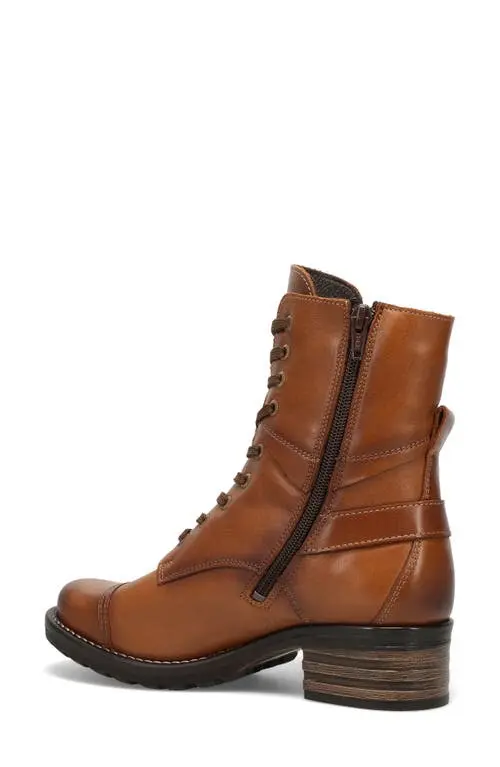 TAOS Crave Leather Combat Boots - Tan