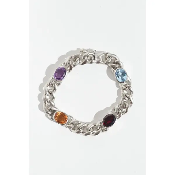67JEWELRY Sterling Gemstone Bracelet - Silver